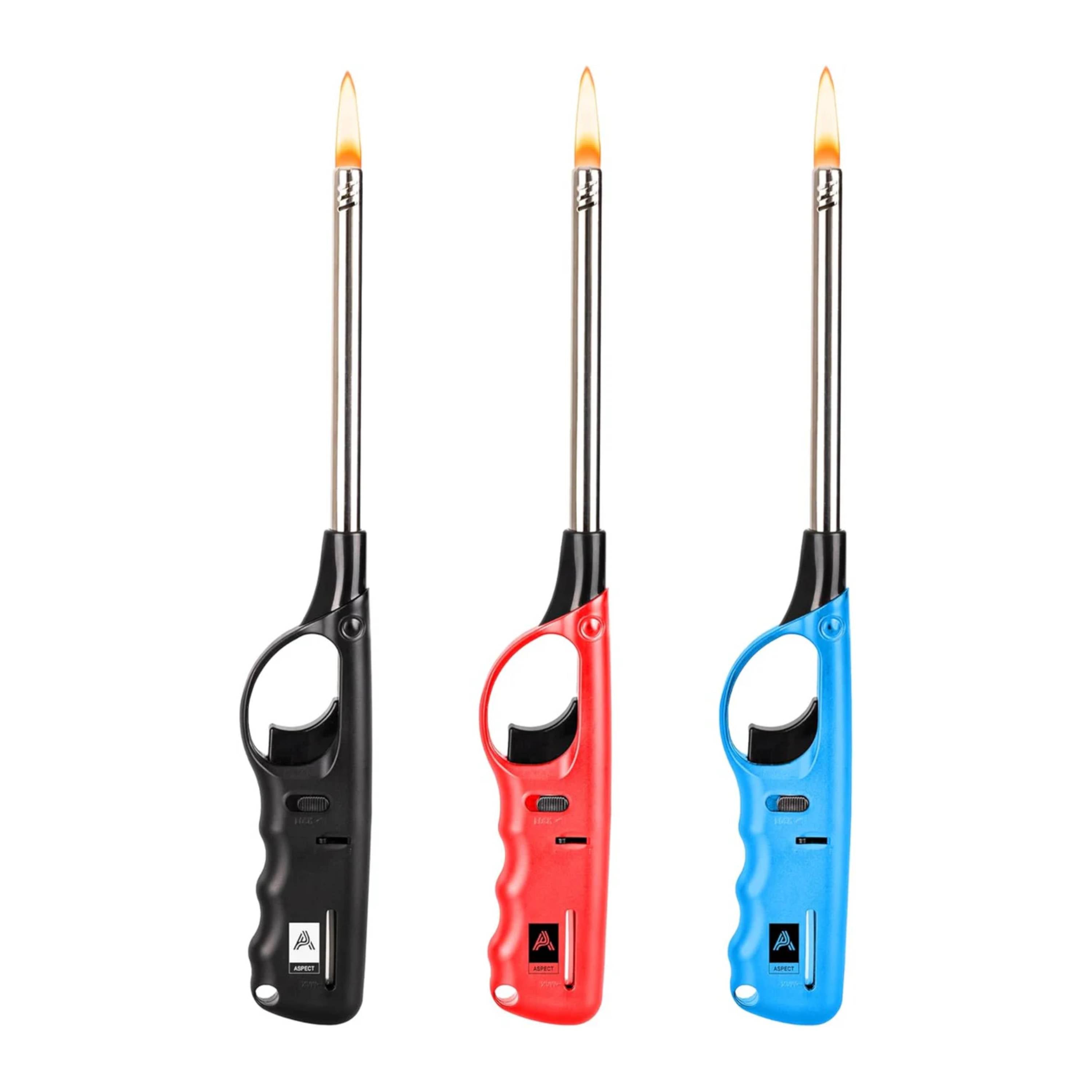 Aspect Refillable 3 xBBQ LIGHTERS Assorted Colour BBQ Gas Lighter | Us
